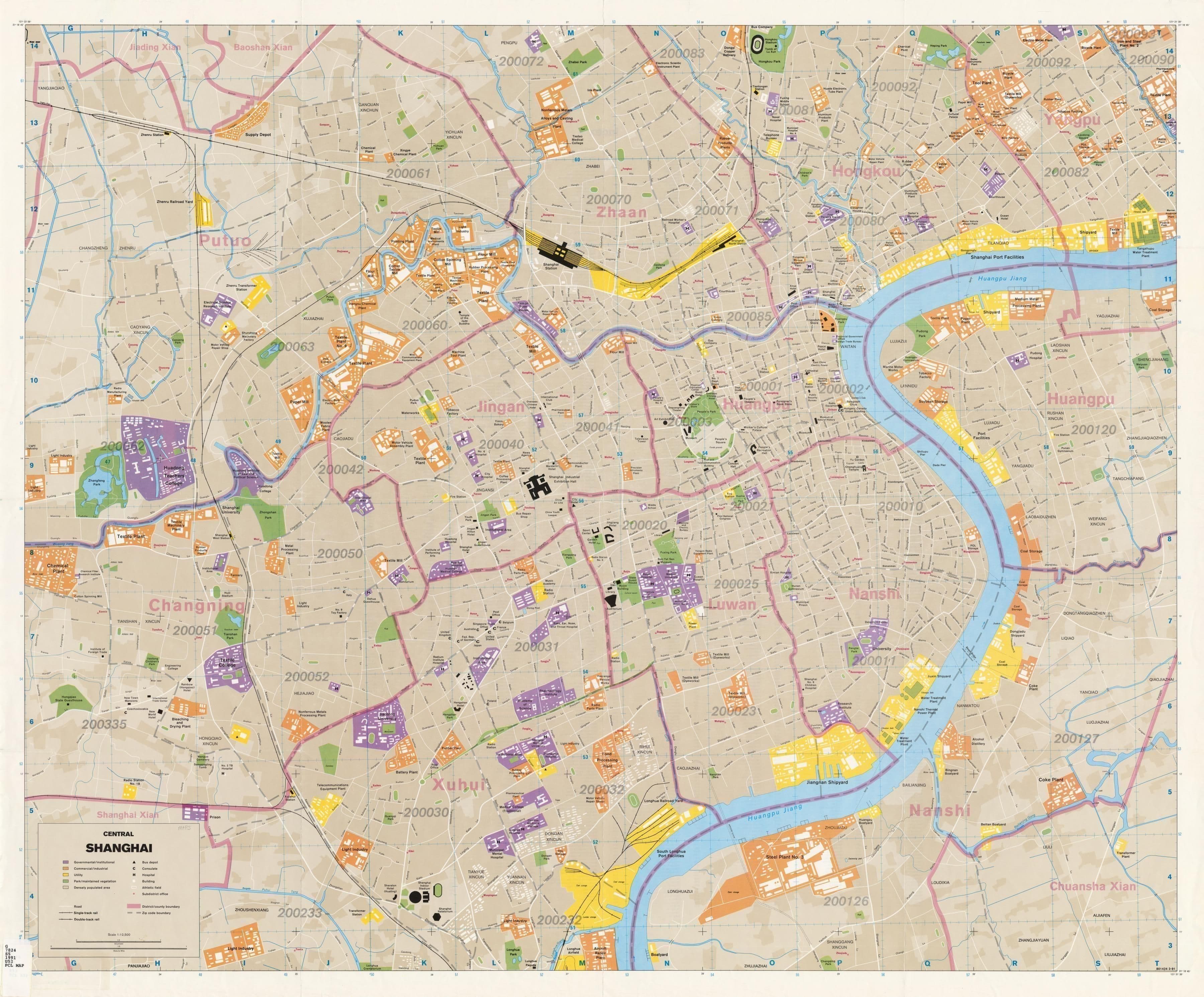 Shanghai Neighborhood Map Shanghai Neighborhood Map